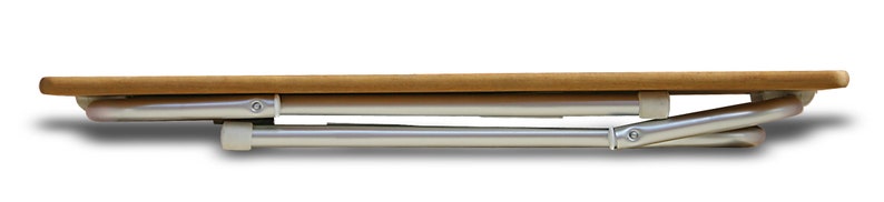 FORMA MARINE Folding Aluminum and Teak Top Boat Table 45 X 88 X 61 Cm ...