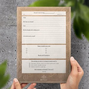 Morning Check-in Page Printable PDF for a Mindful Start of Your Day - Etsy