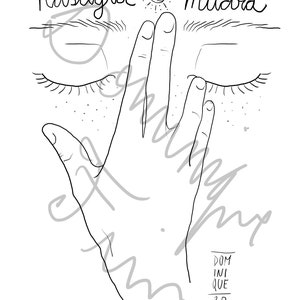 Nasagra Mudra Poster Drawing Digital Download Printable Yoga Spiritual ...