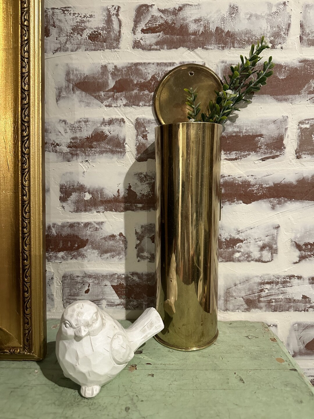 Vintage Brass Wall Hung Matchstick Holder Box With Striker Insert 12 ...