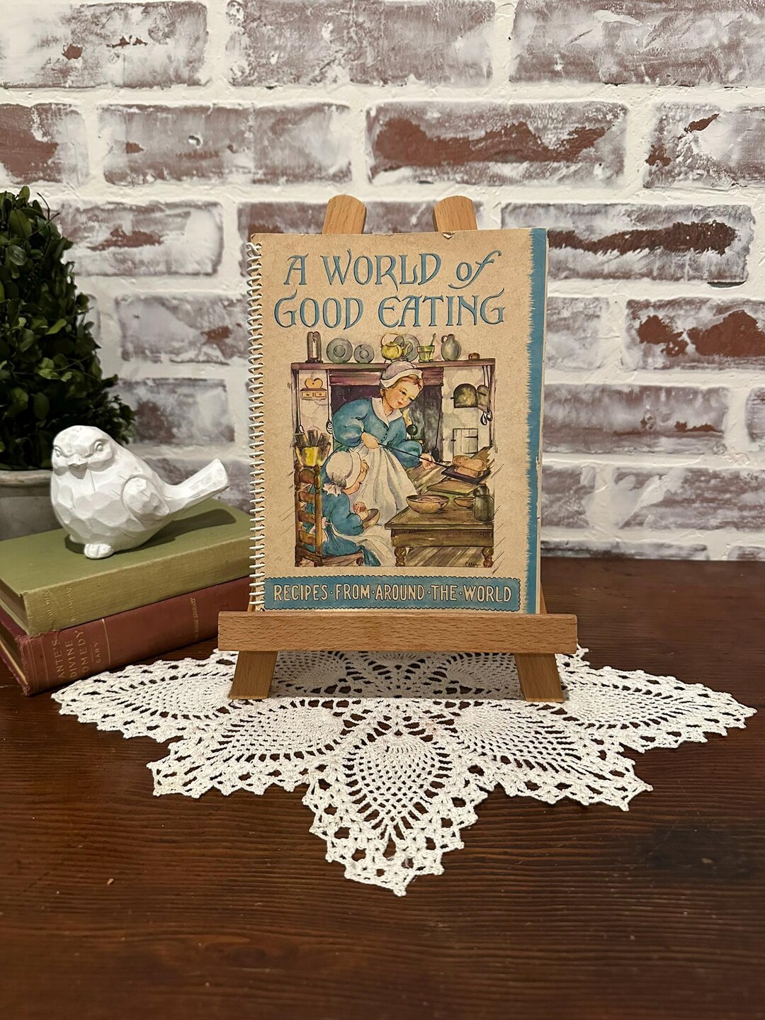 Vintage 1951 A World of Good Eating Ring Bound Recipe Cookbook Recipes ...