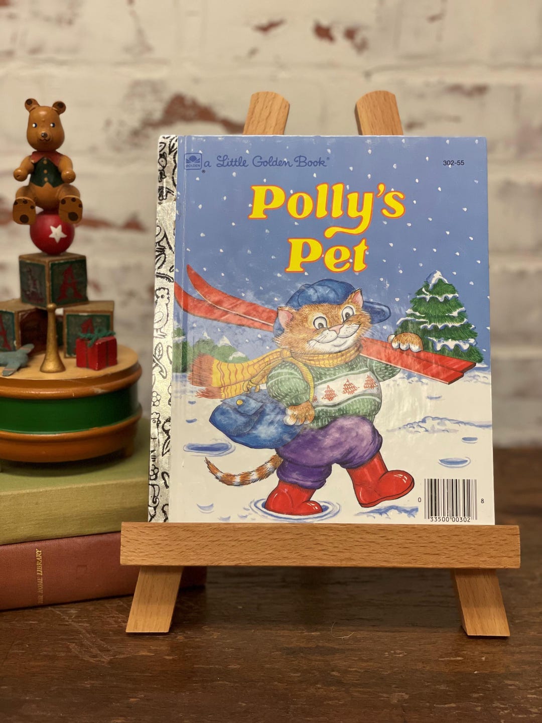 Vintage 1984 Polly's Pet by Little Golden Book | Christmas Reading Book ...