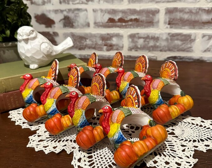 Turkey Napkin Ring | 3D Printed Thanksgiving Napkin Holder | Holiday ...