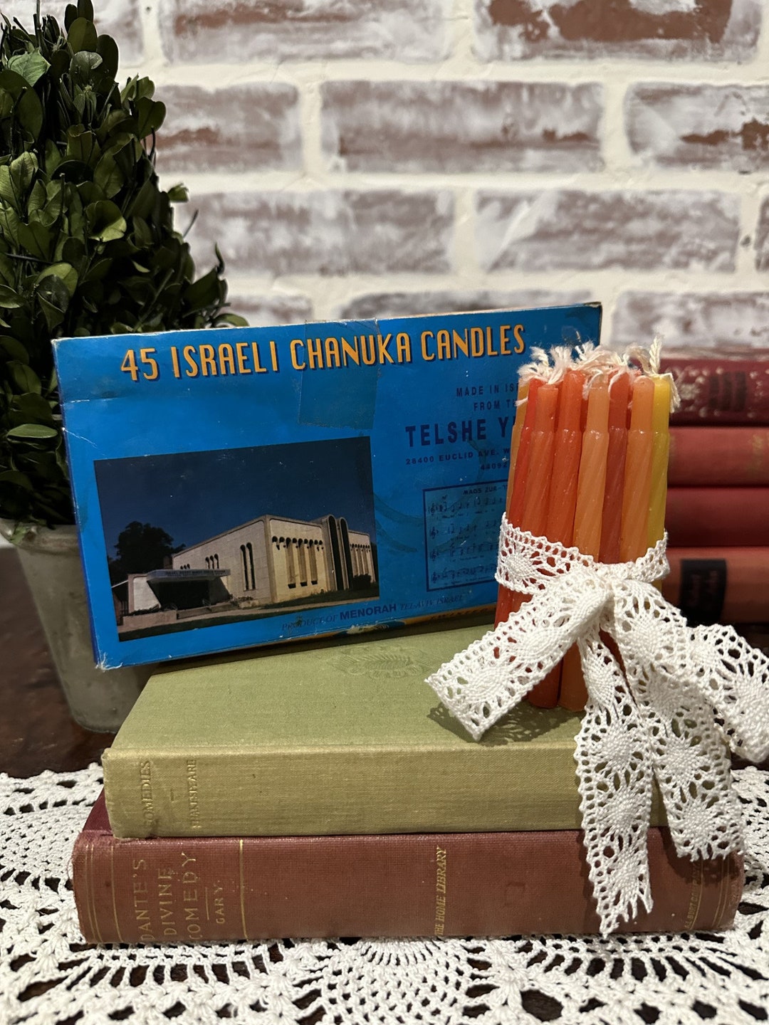 Set of 26 Telshe Yeshiva Israeli Chanuka Candles | Hanukkah Menorah ...