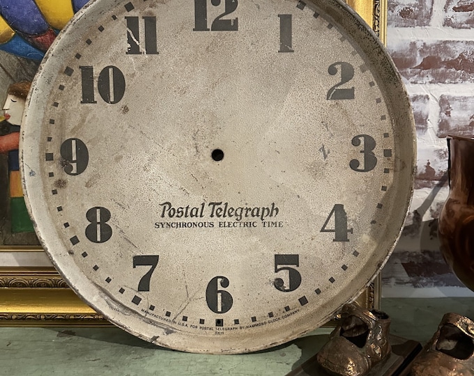 Vintage Postal Telegraph Wall Clock Face | Hammond Clock Company ...