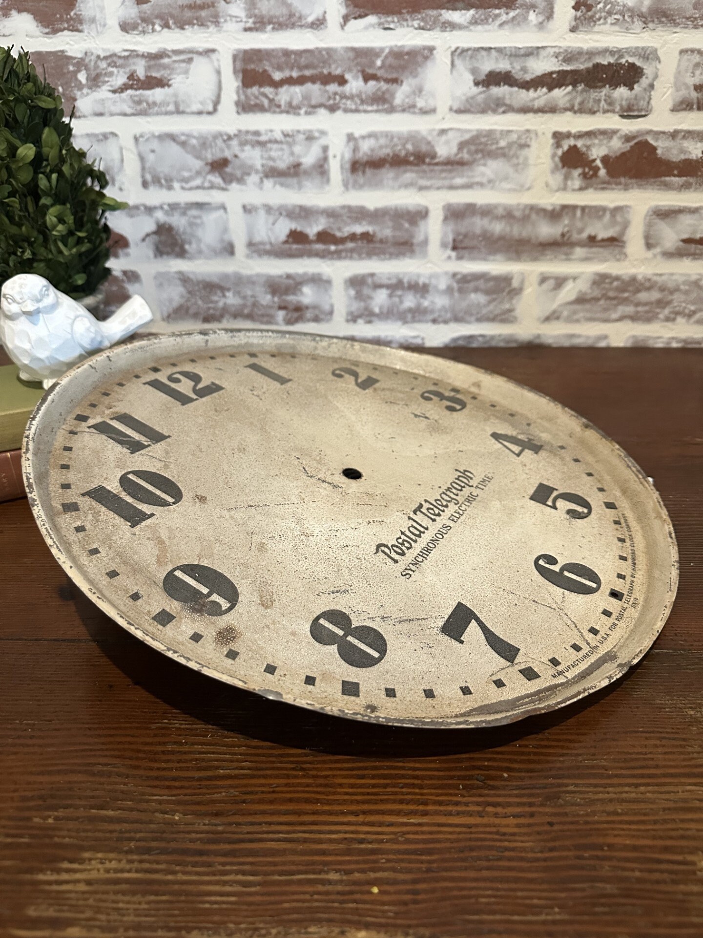 Vintage Postal Telegraph Wall Clock Face Hammond Clock Company Vintage ...