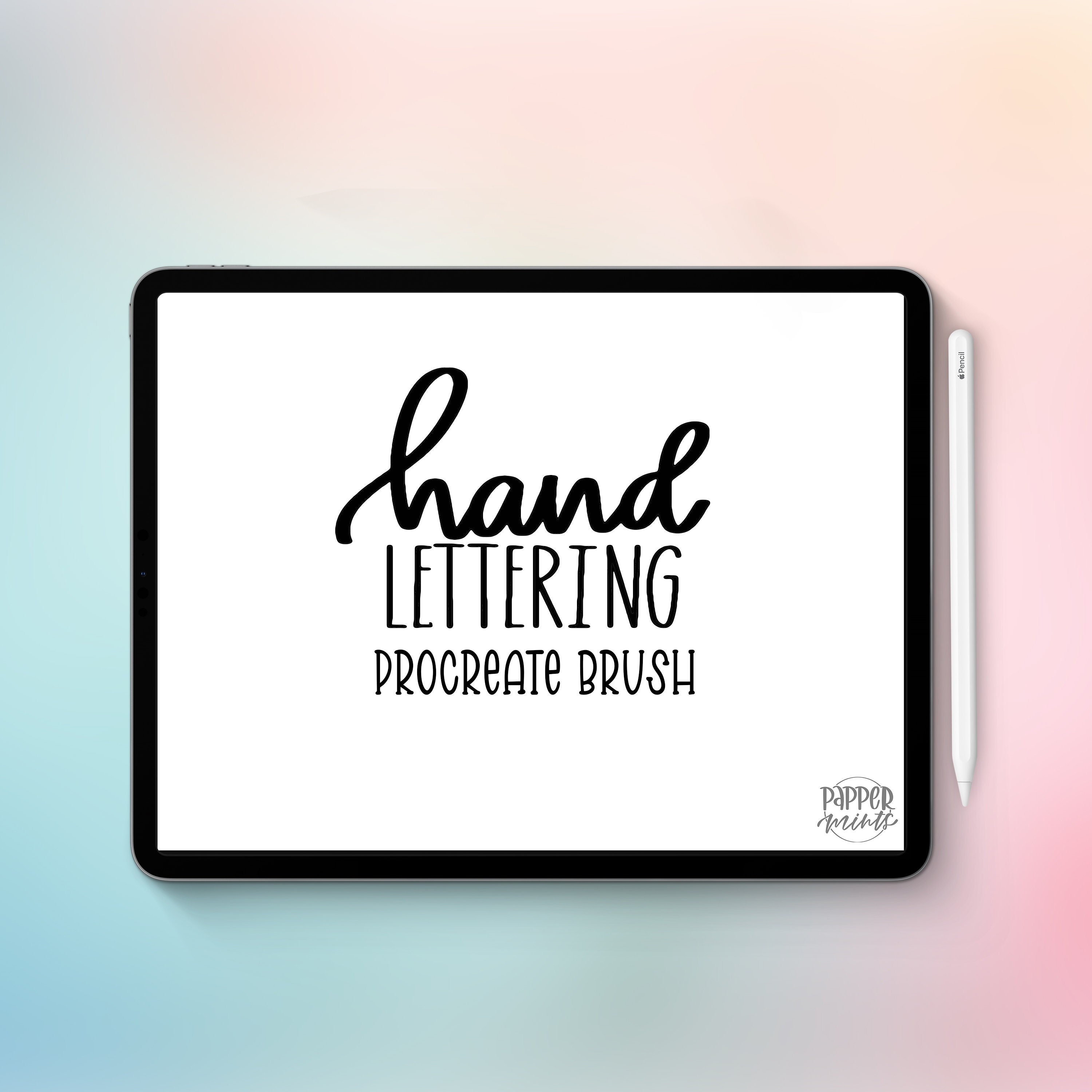 Hand Lettering Procreate Brush Instant Download - Etsy