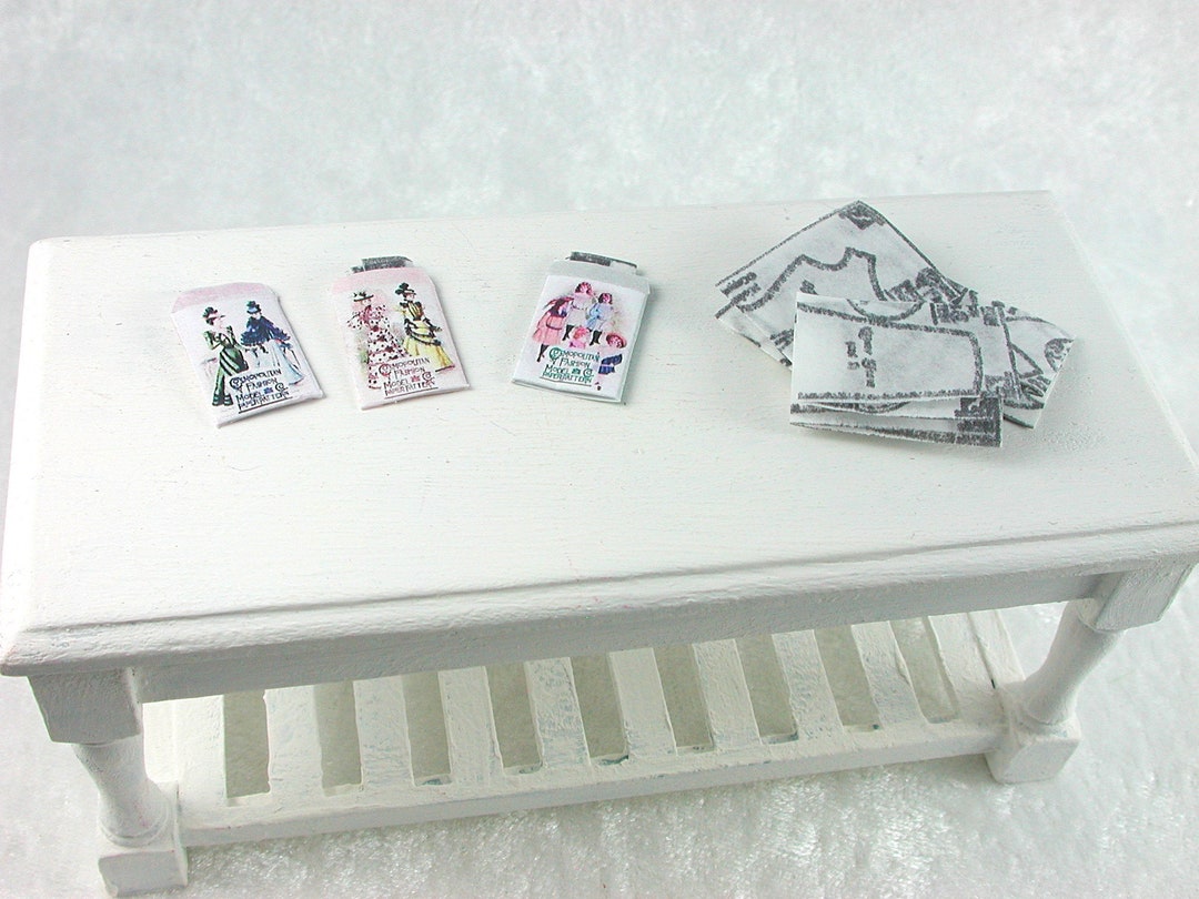 Miniature Pattern Packs, Three Patterns in 1:12 Scale - Etsy