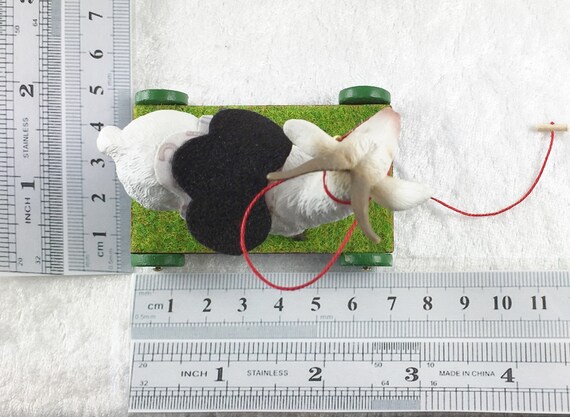 dollhouse miniatures Dollhouse Riding and draft animal for children in ...