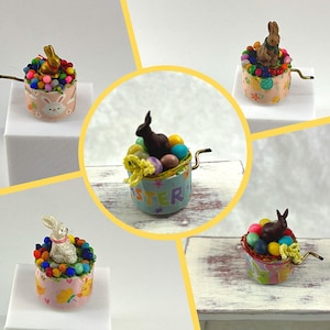 Handmade Music Box, 1:12 Miniature Easter Decoration in Miniature for ...