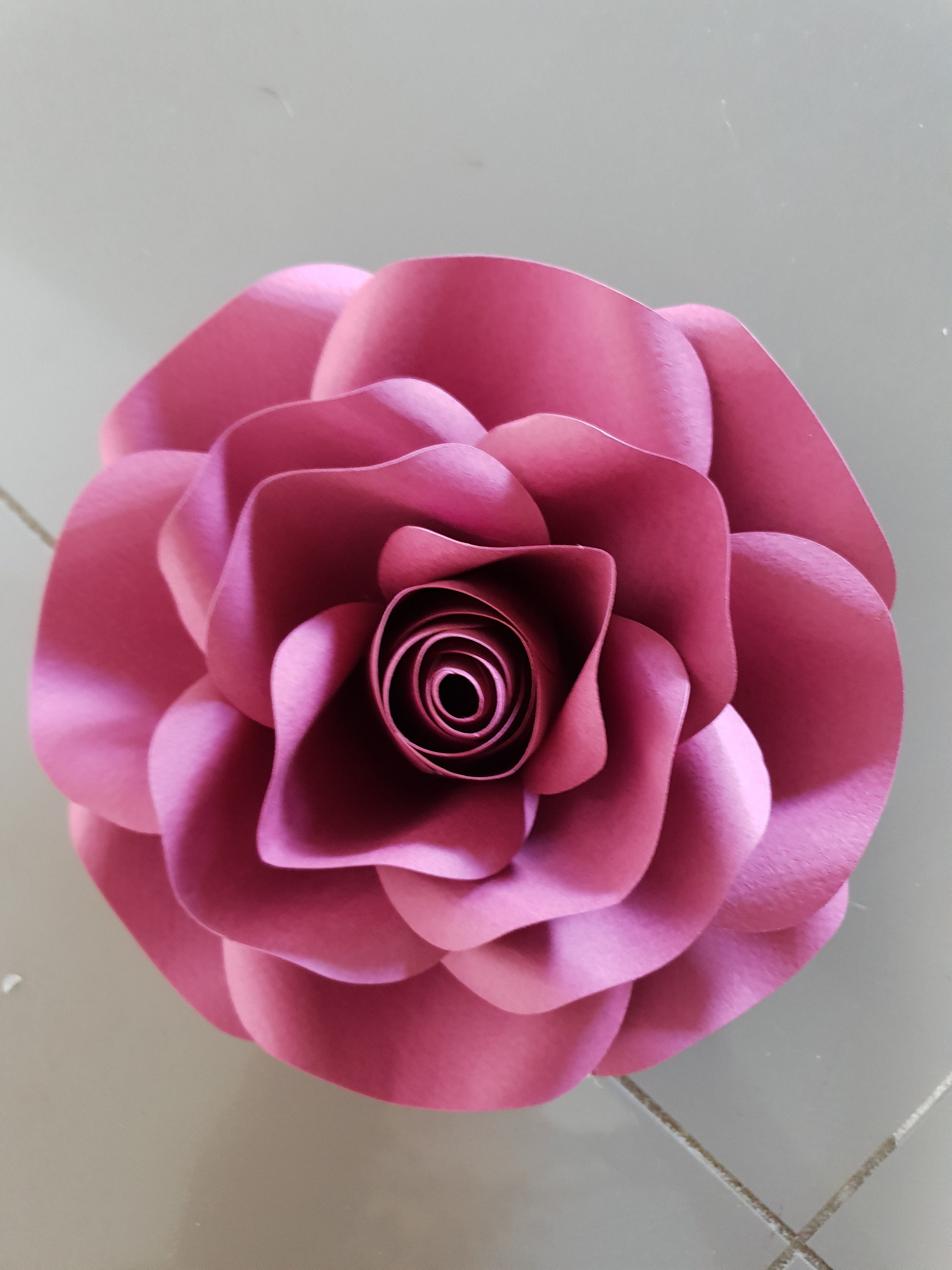 Paper Mini Rose Template rose Bud Pdf and Svg Digital Files - Etsy UK