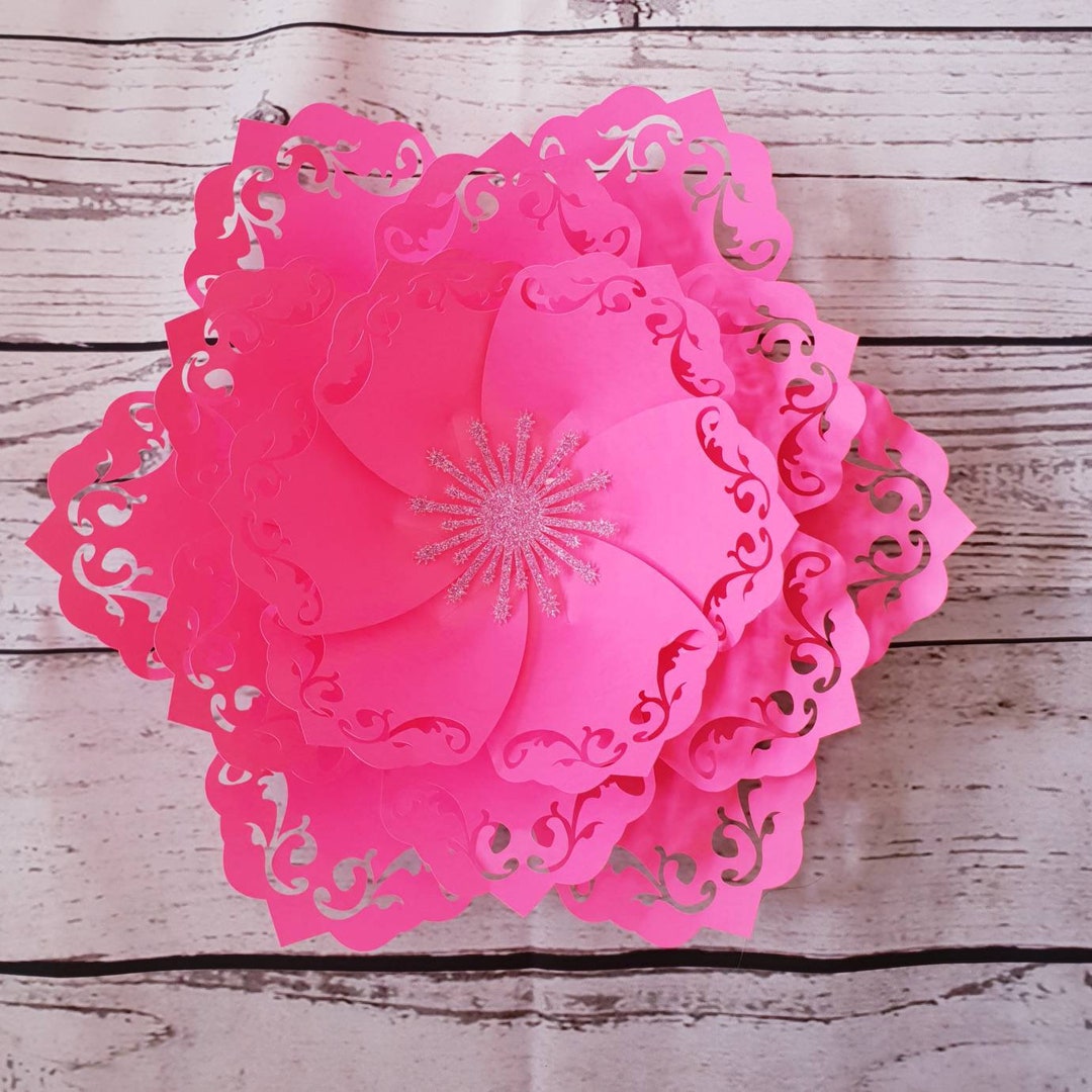 DIY Paper Flower Template In SVG And PDF Printable Petal Template For