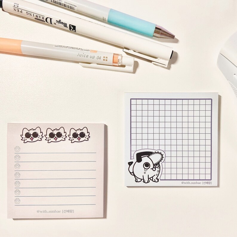JJK Cat Gojo Inspired Anime Notepad Memopad Stationary Office Supply ...