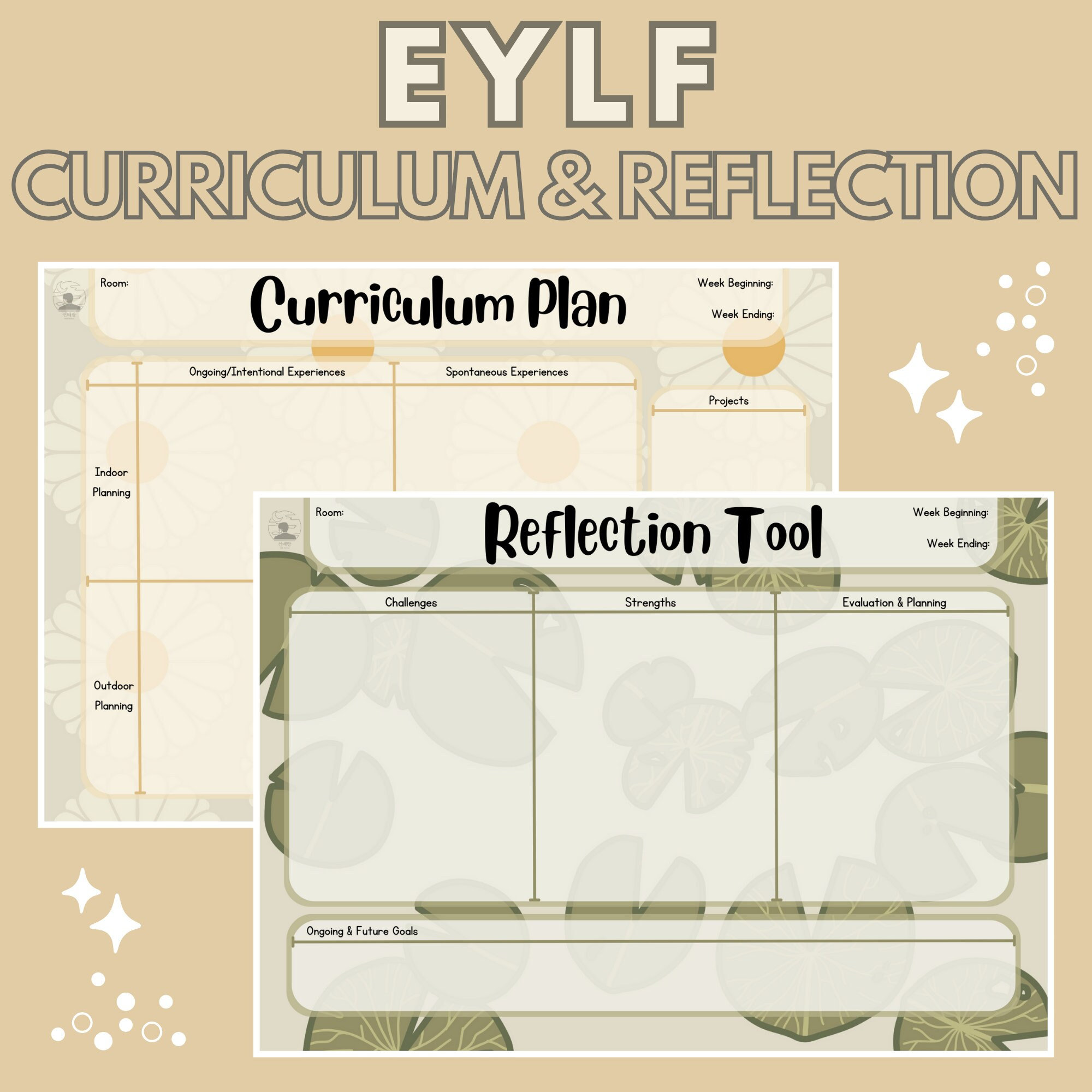 EYLF Curriculum Plan Reflection Tool Early Childhood Educator Teacher Nursery Toddler Preschool ...