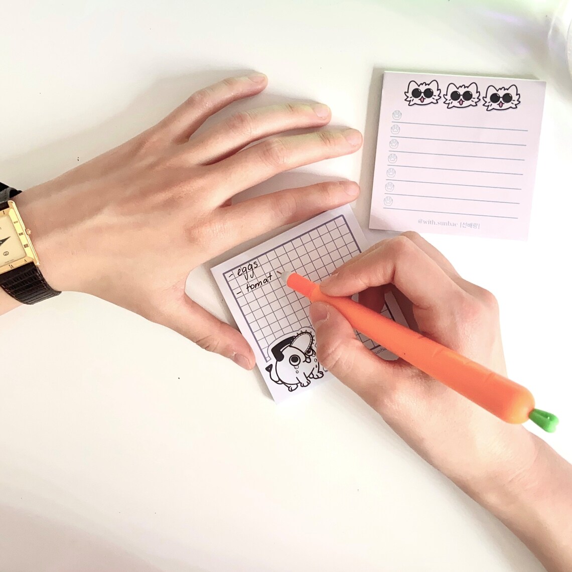 JJK Cat Gojo Inspired Anime Notepad Memopad Stationary Office Supply ...