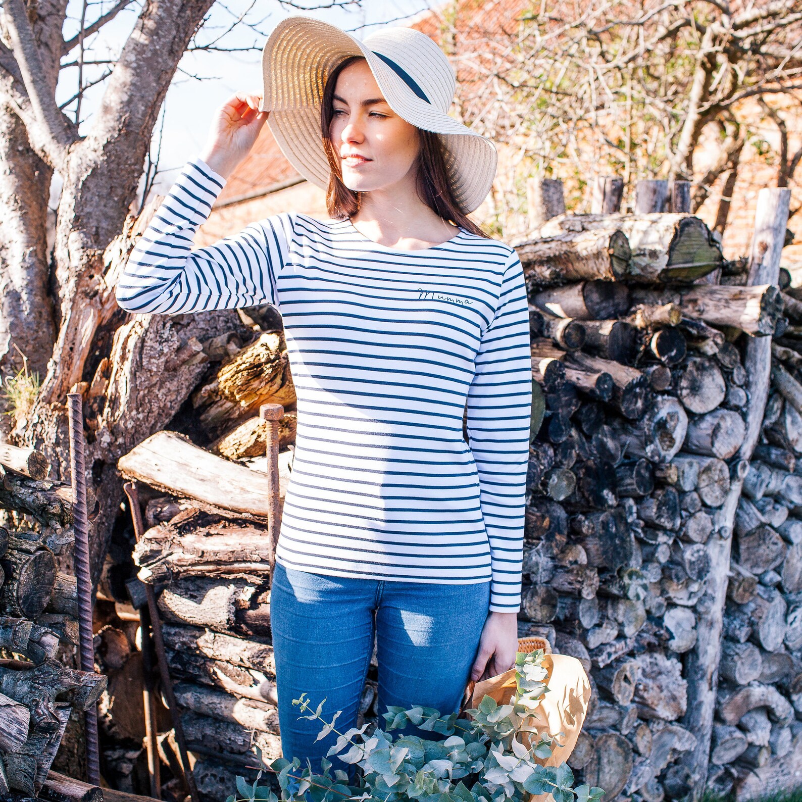 Breton Top Women's Breton Top Personalised Breton Top | Etsy