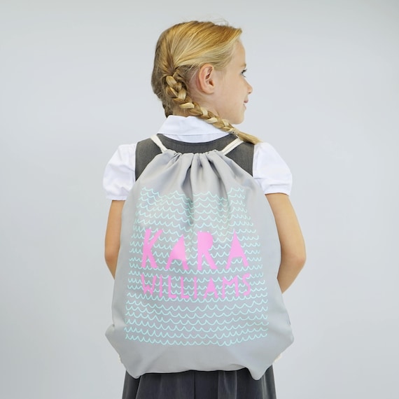 Gym Bag Girls Gym Bag Kids Activity Bag Patterned Bag | Etsy