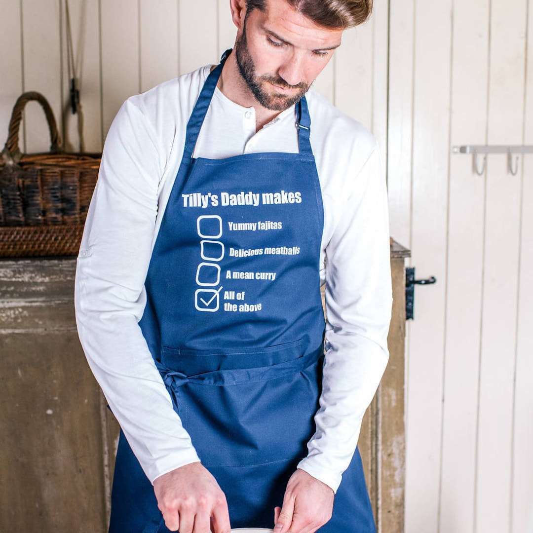 Men's Chef Apron - Personalised Apron - Father's Day Gift - Gifts for ...