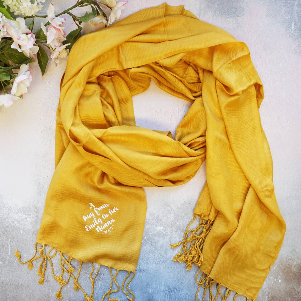 Personalised Scarf - Mother's Day Scarf - Scarf Gift - Me to You Scarf ...
