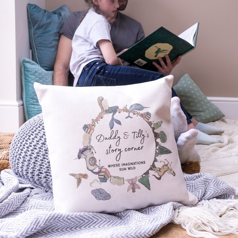 Reading Corner Cushion Book Nook Cushion Children's - Etsy
