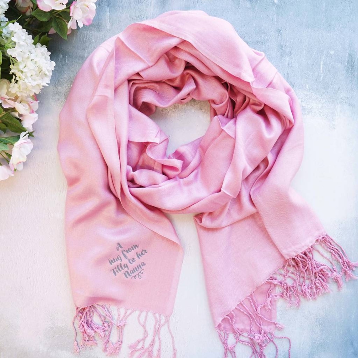 Personalised Scarf - Mother's Day Scarf - Scarf Gift - Me to You Scarf ...