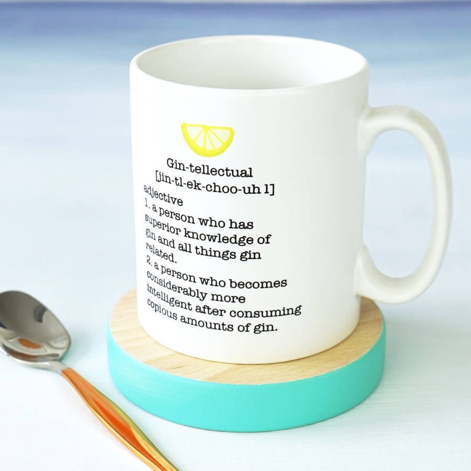 Gin and Tonic Gin Gift Gin Mug Gin-tellectual Mug | Etsy