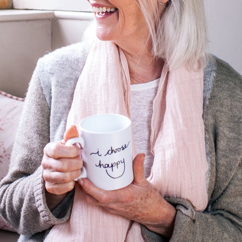 Choose Happy Choose Happy Mug Positive Inspiration - Etsy