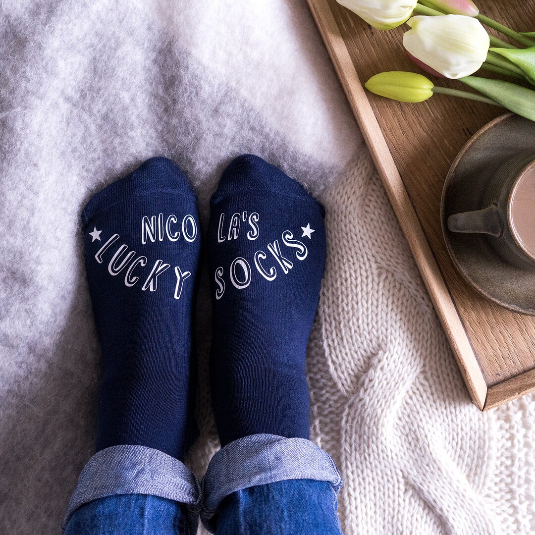 Lucky Socks - Personalised Lucky Socks - Good Luck Gift - Exam Gift ...