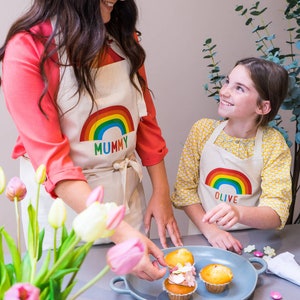 Personalized Apron Set - Family Apron Set - Parent and Child Apron ...