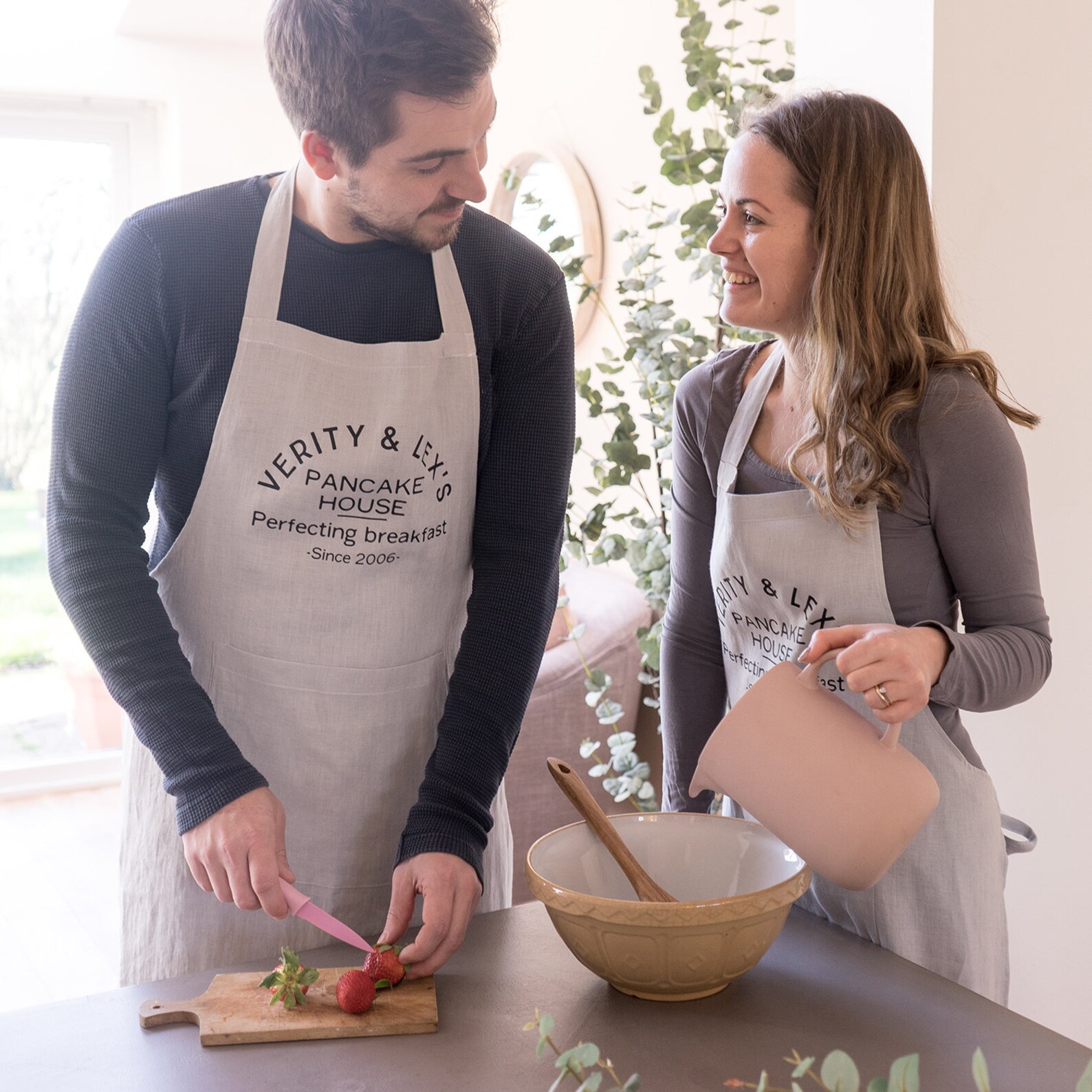 Couples Apron Couples Apron Set Linen Apron Set Apron - Etsy
