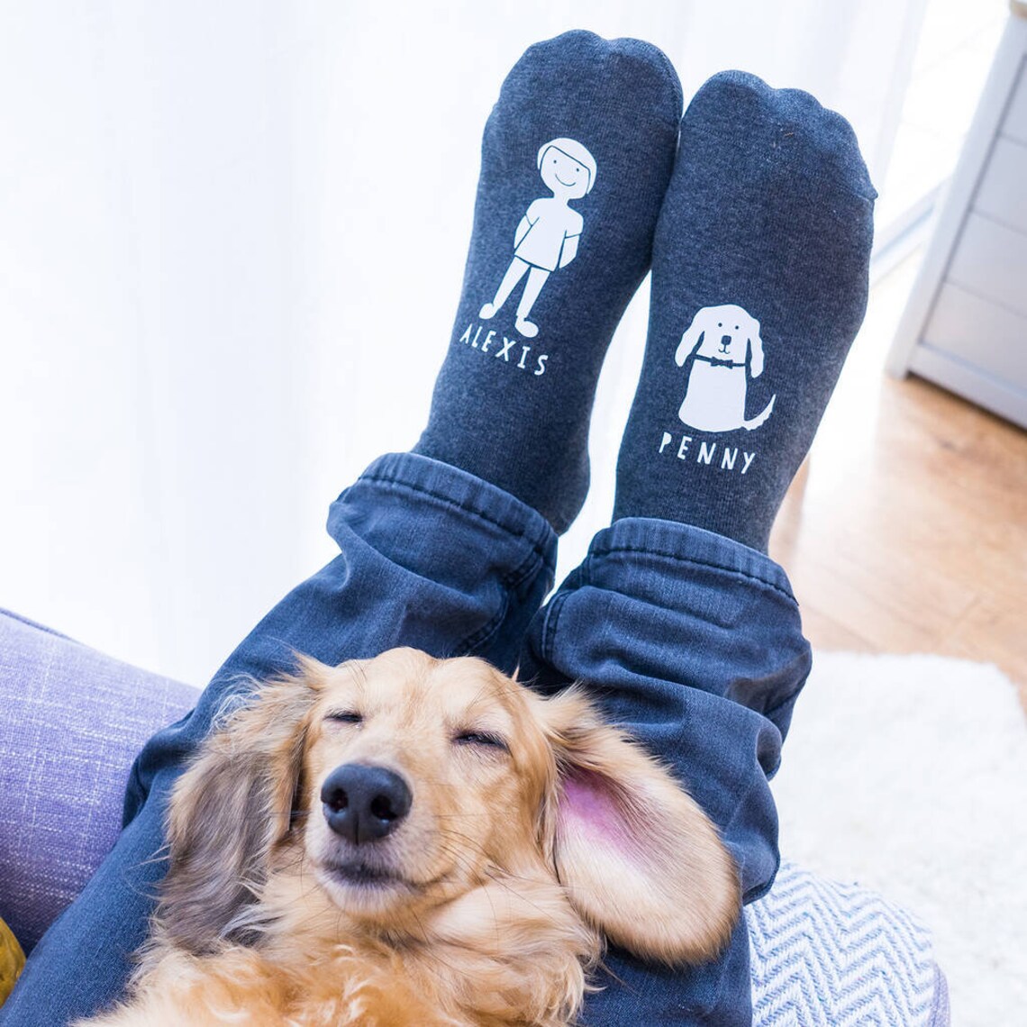 Personalised Pet Socks - Socks From the Dog - Gifts for Dog Lovers ...