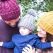 Matching Family Hat Set - Personalised Bobble Hats - Monogram Knitted ...