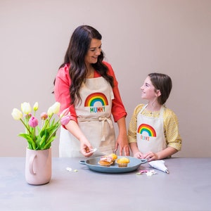 Personalized Apron Set - Family Apron Set - Parent and Child Apron ...