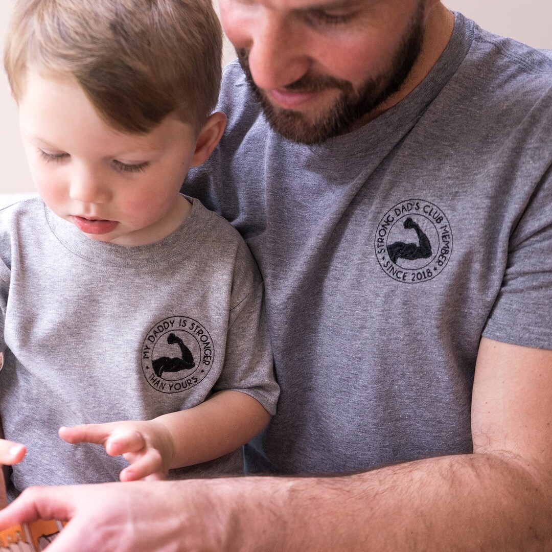 Strong Dad T-shirt Set- Twinning Tshirt - Strong Dad's Club T-shirt ...