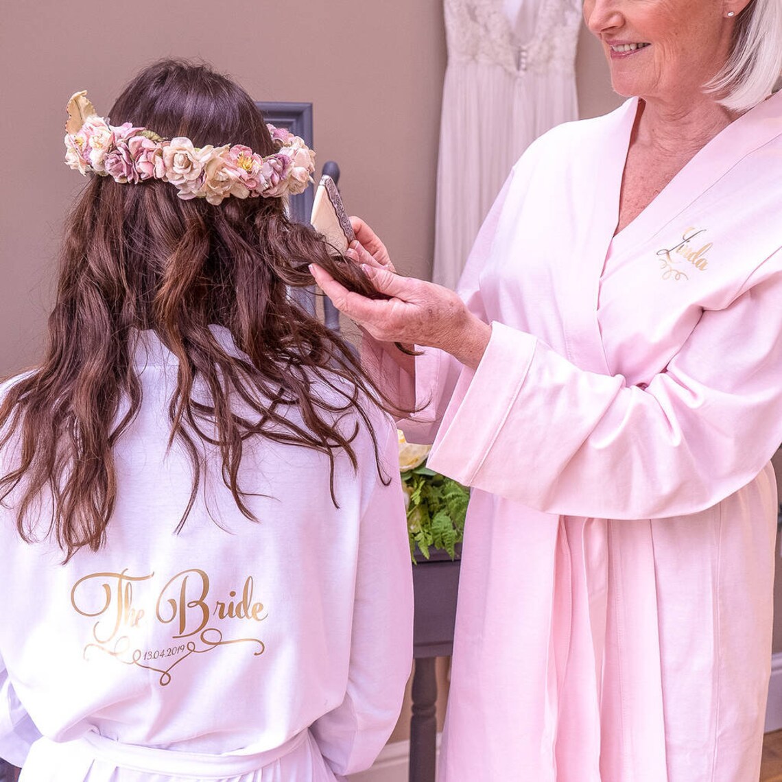 Bridal Robe Bridal Party Robes Personalized Bridal Robe | Etsy UK