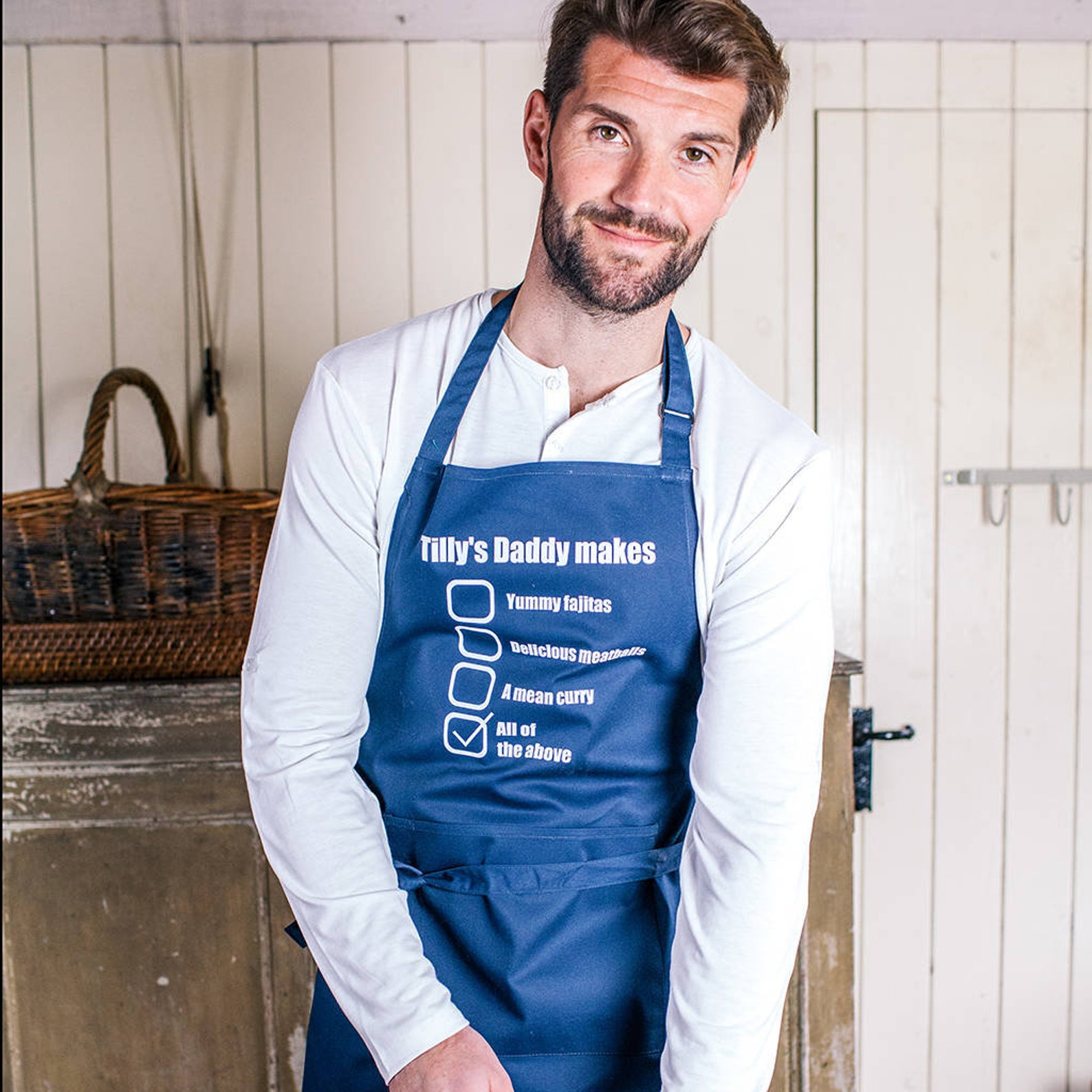 Men's Chef Apron Personalised Apron Father's Day - Etsy