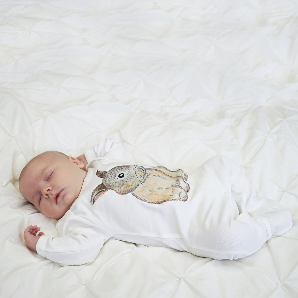 Baby Bunny Onesie Baby Bunny Sleepsuit Baby Bunny Clothes - Etsy UK