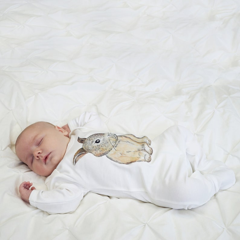 Baby Bunny Onesie Baby Bunny Sleepsuit Baby Bunny Clothes - Etsy UK