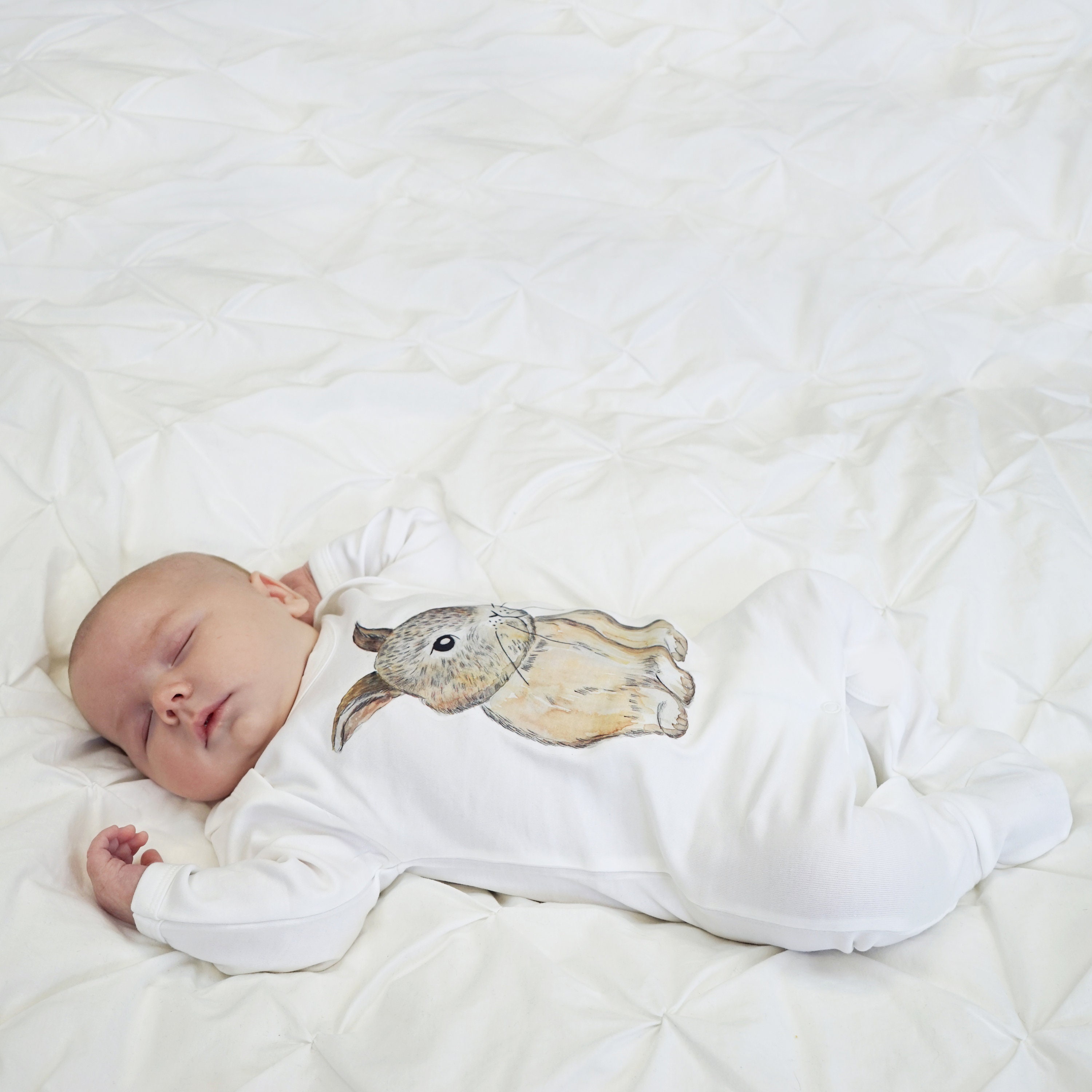 Baby Bunny Onesie Baby Bunny Sleepsuit Baby Bunny Clothes - Etsy UK