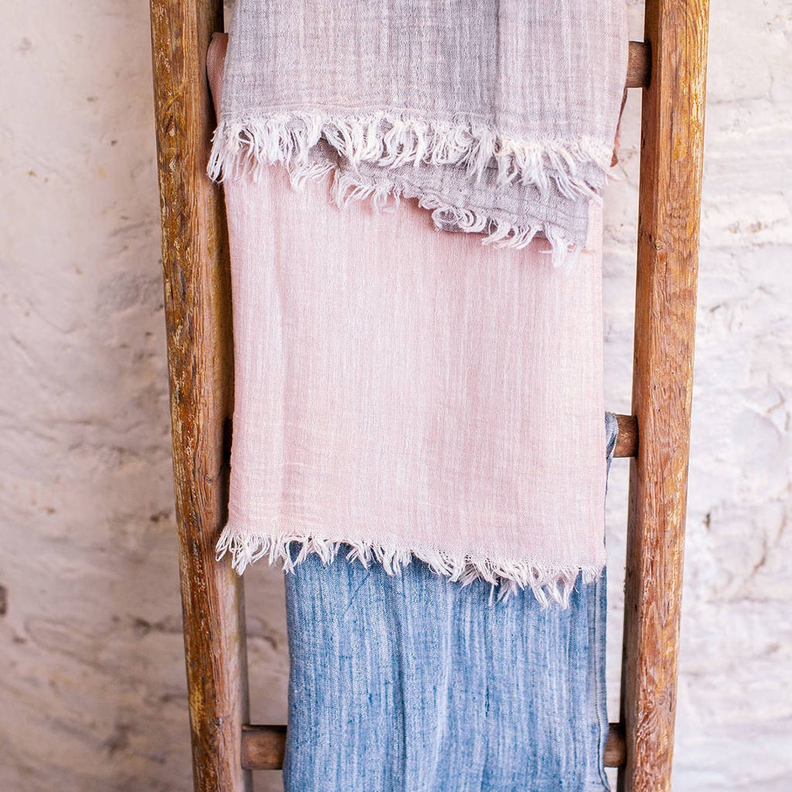 Linen Scarf Great Job Scarf Motivational Message | Etsy