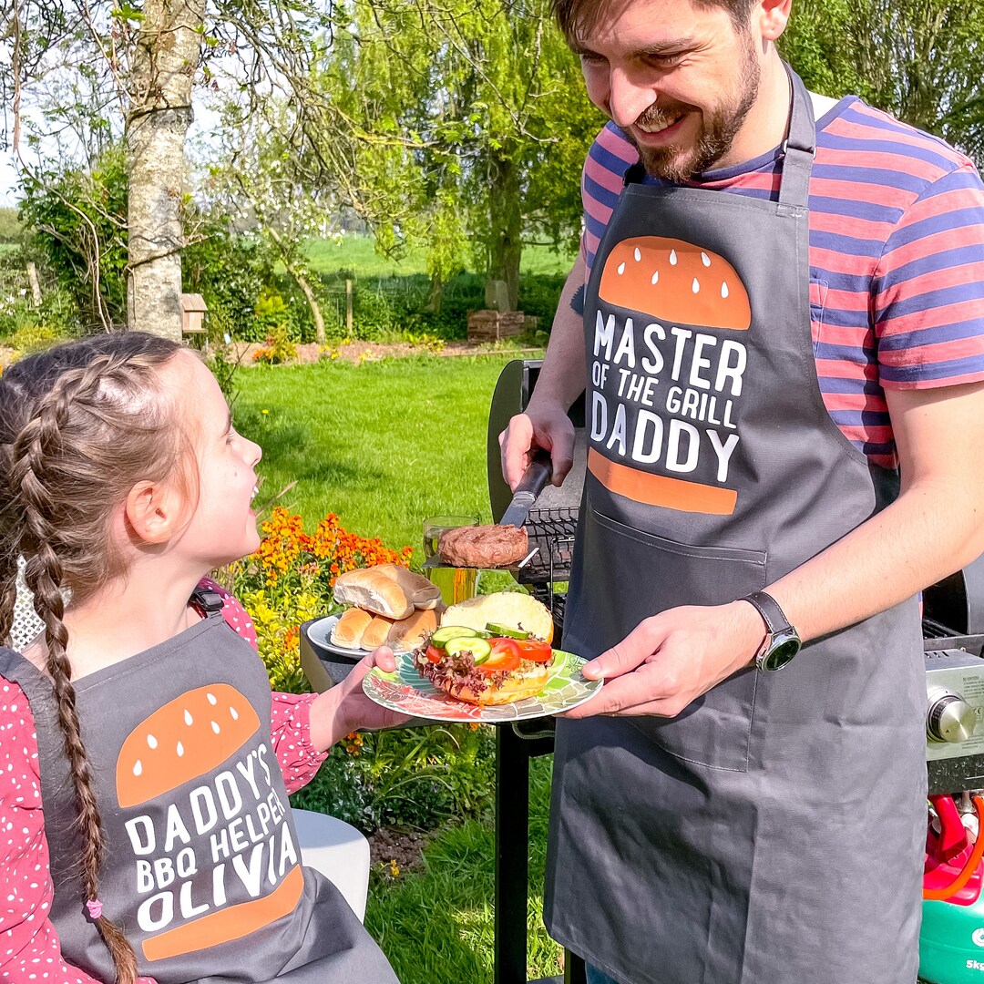 Family Barbecue Aprons - Matching Family Apron Set - Barbecue Aprons ...
