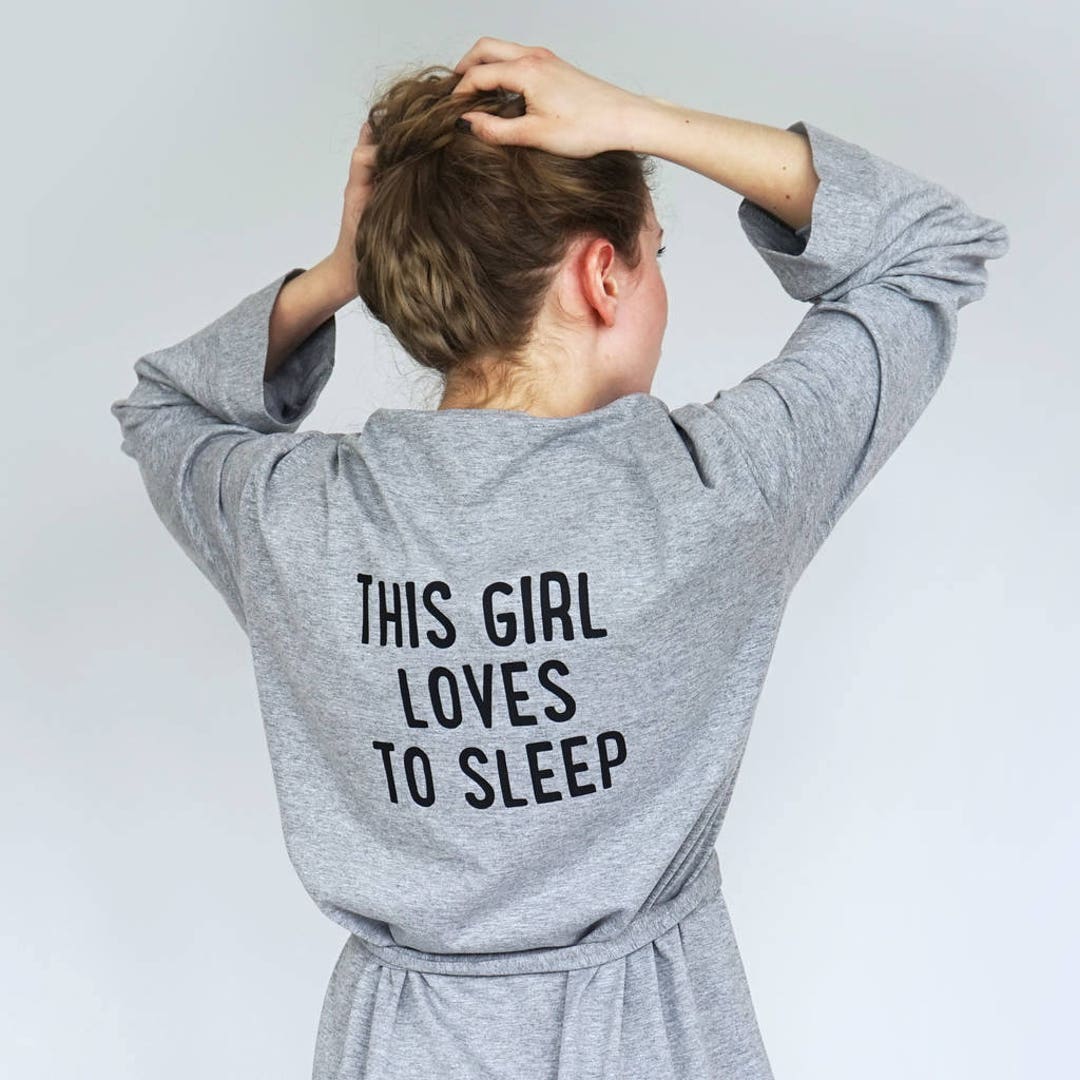 Gift for Teen - This Girl Loves - I Love Sleep Dressing Gown - This ...