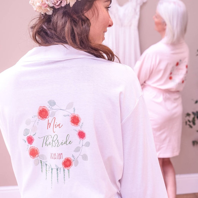 Flower Girl Robe Personalised Flower Girl Robe Spring - Etsy