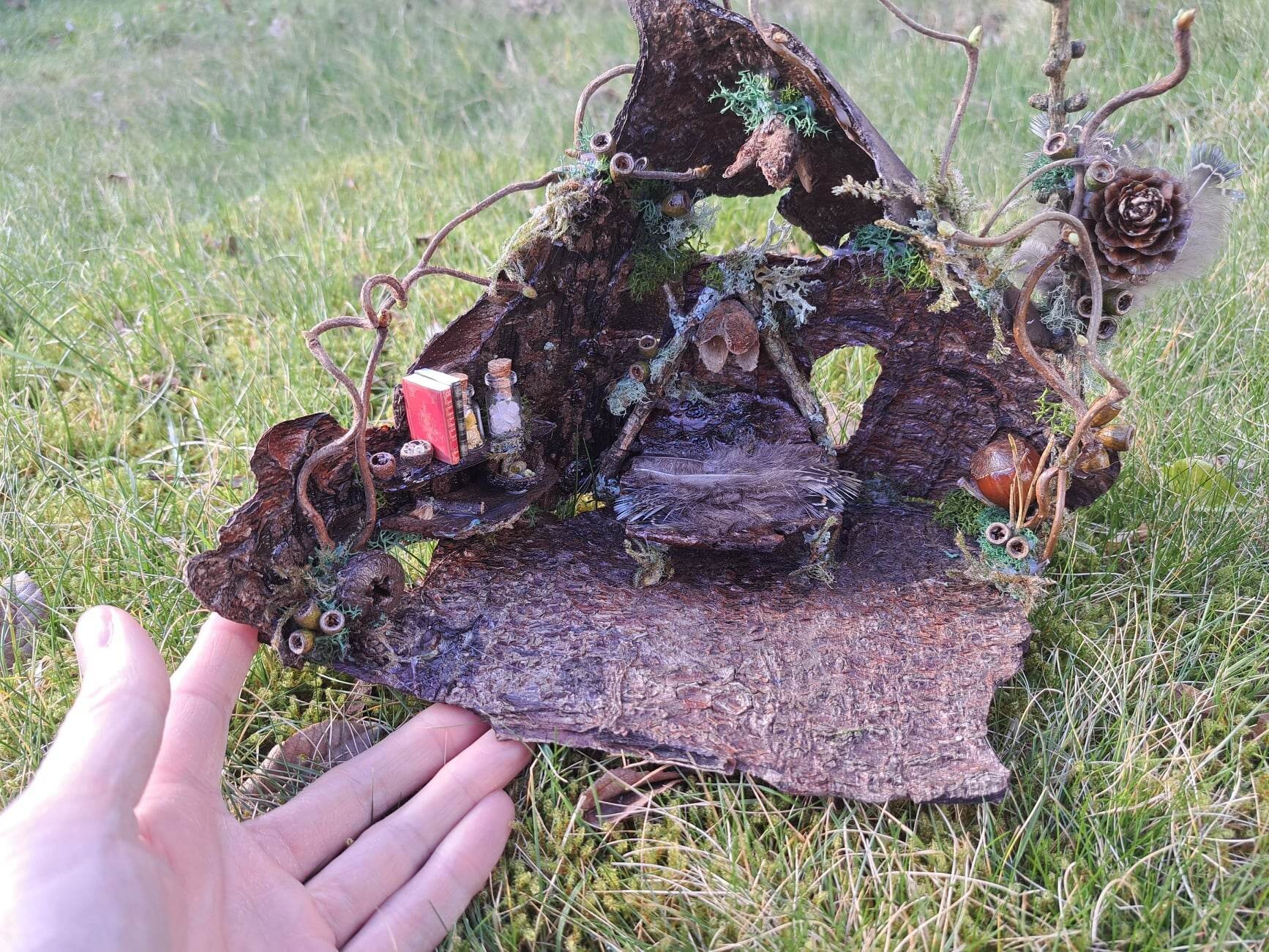 Faerie Deluxe Bedroom, Fairy Boudoir, Fae, Miniature, Dolls House ...