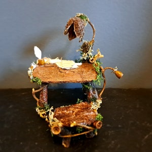 Faerie Writing Desk and Stool, Fairy Desk, Fae, Dolls House, Miniature ...