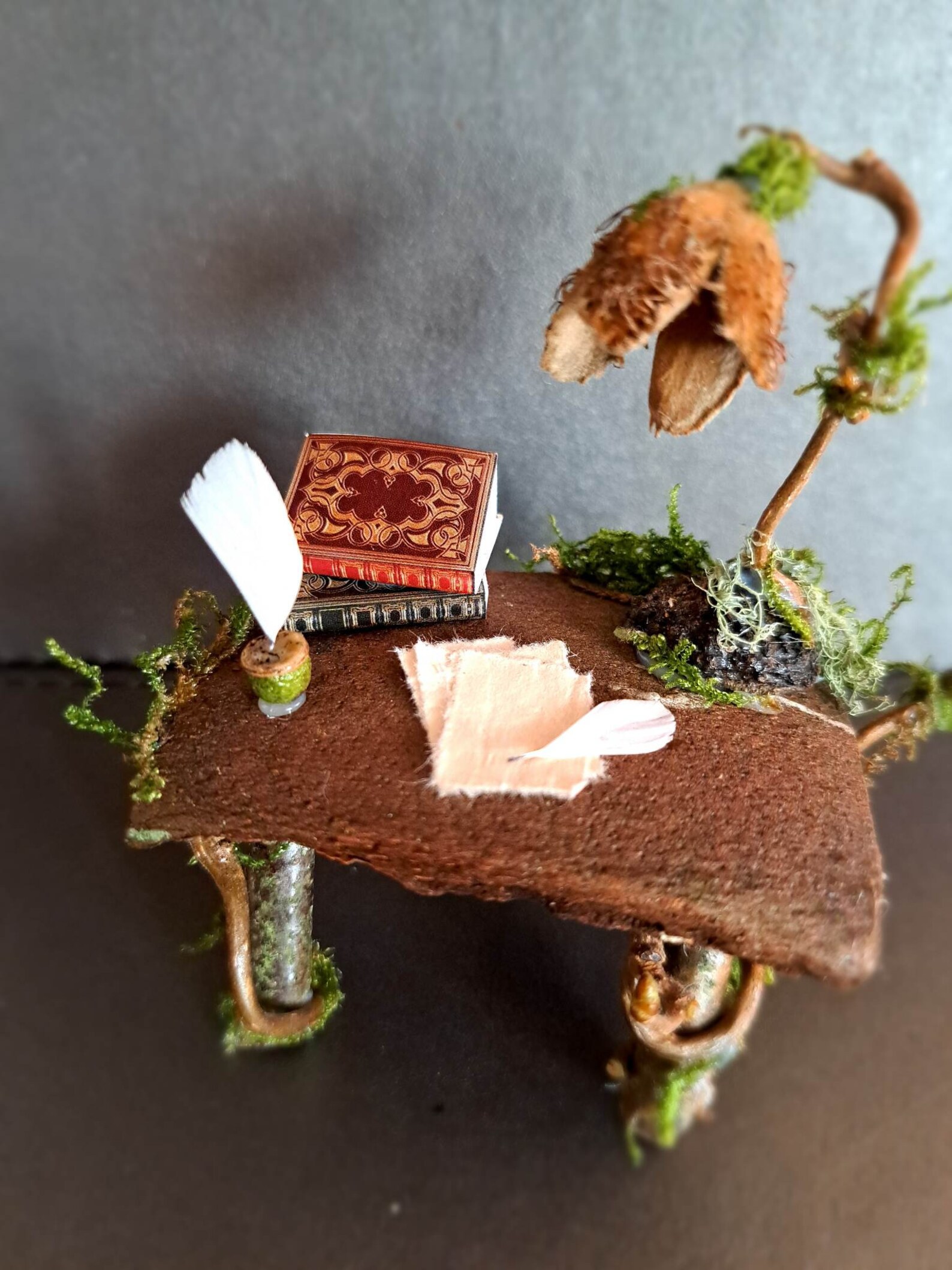 Faerie Writing Desk and Stool Fairy Desk Fae Dolls House - Etsy