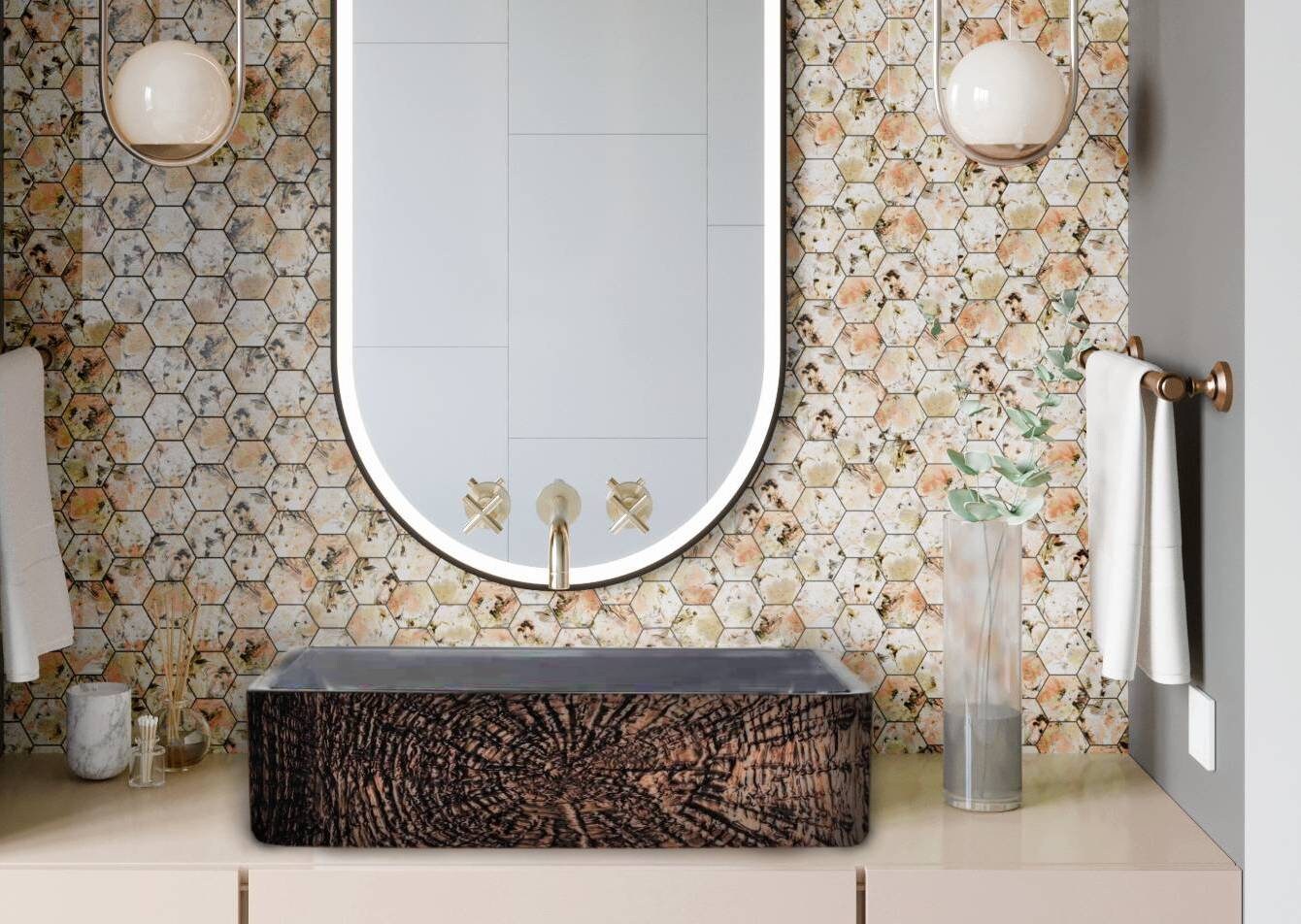 VINTAGE SUN Basin Overtop Design Sink Aristic Wash Basin - Etsy