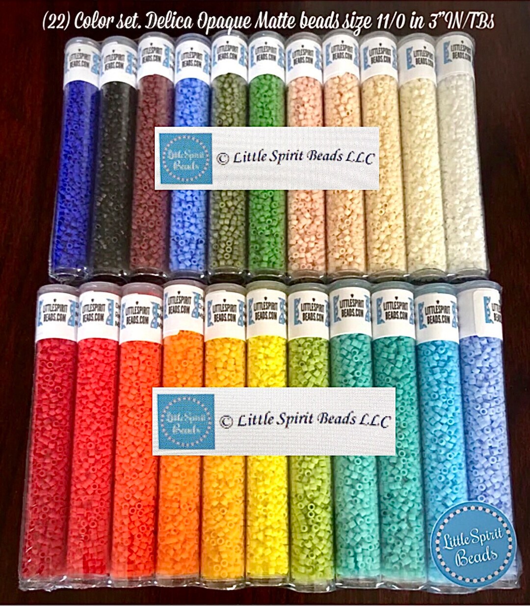 DELICA Opaque Matte Size 11/0 Seed Beads. 22 Colors Package/set. - Etsy
