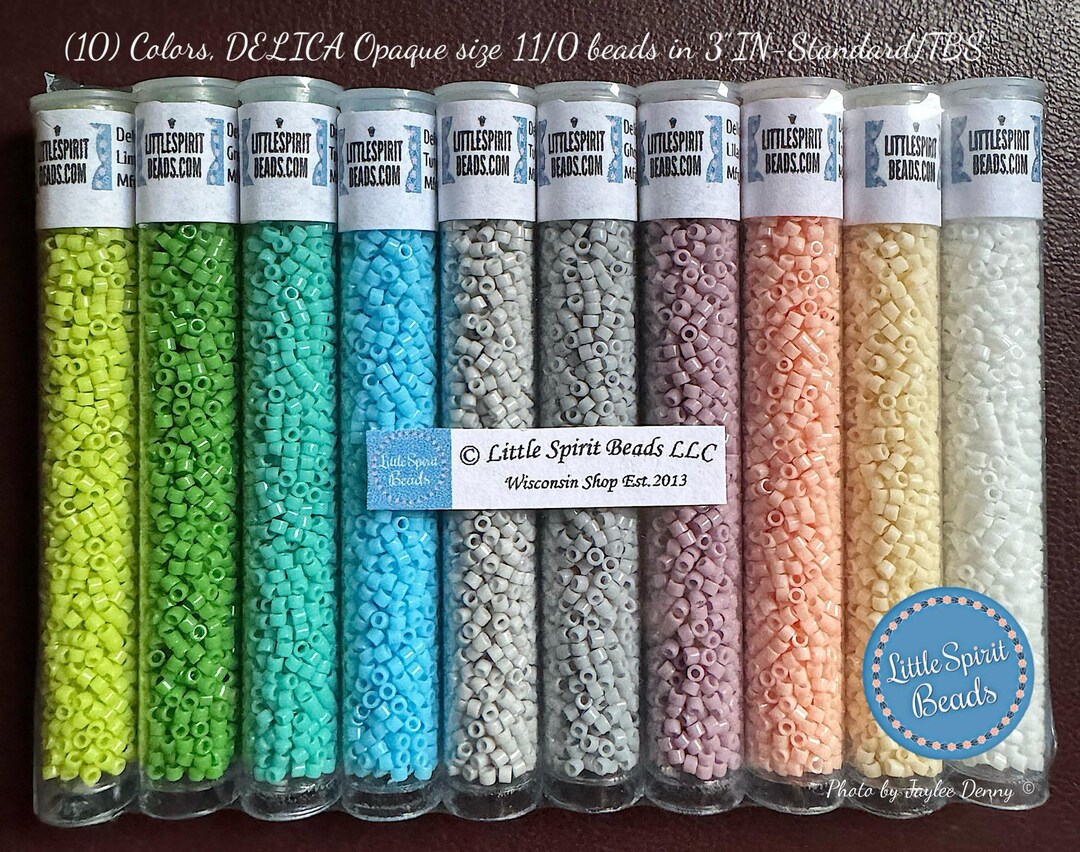 DELICA Opaque Size 11/0 Beads. (10)colors/set, Apx 7.2 Gm-ea./tb - Etsy