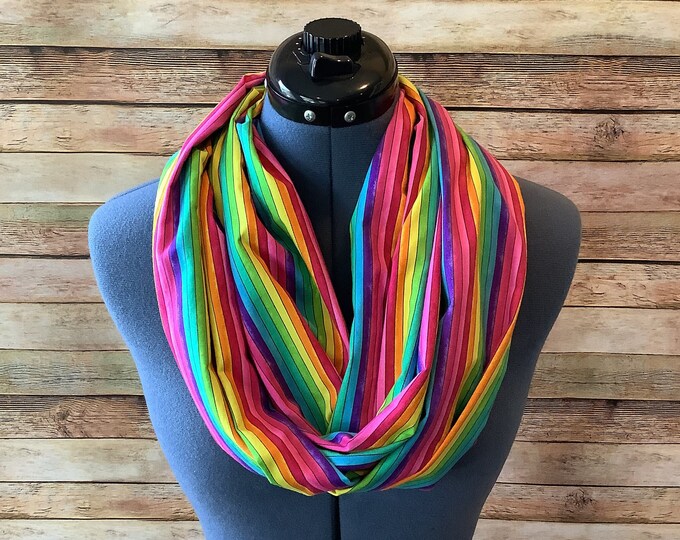 Rainbow Infinity Scarf / Rainbow / Colorful / Scarf / Gay Pride ...